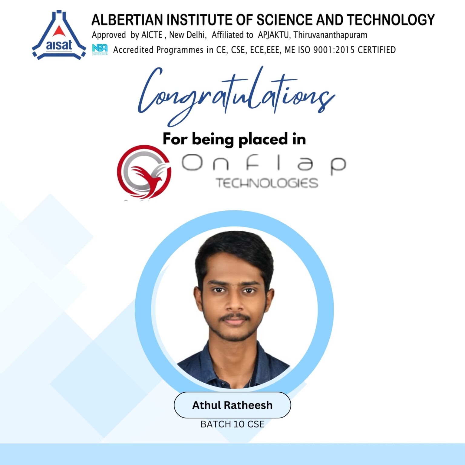 Placements – AISAT Engineering College