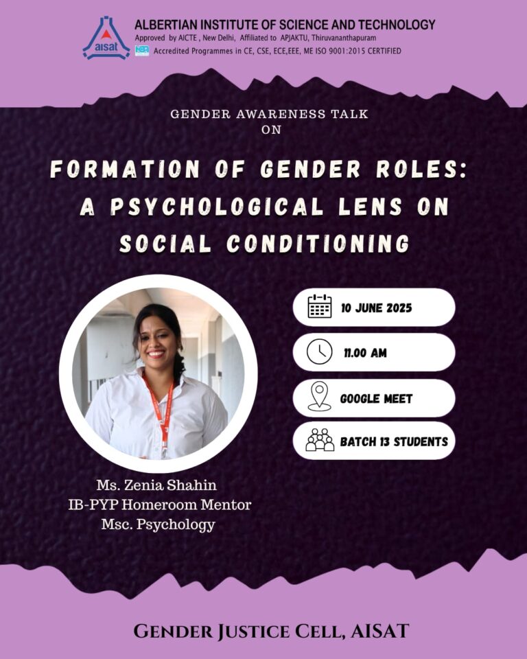 Gender Awareness Talk – Albertian Institute of Science & Technology ...