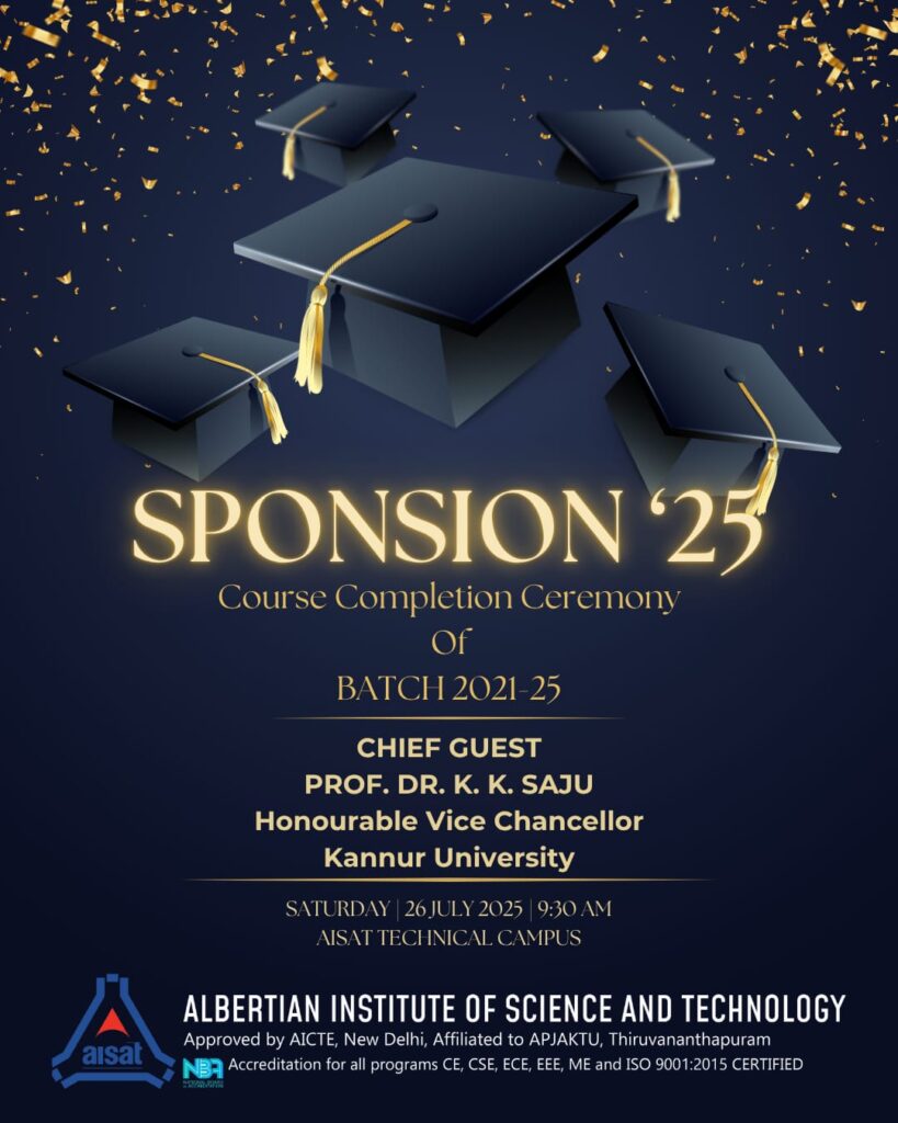 SPONSION 25 – Albertian Institute of Science & Technology, (Autonomous ...