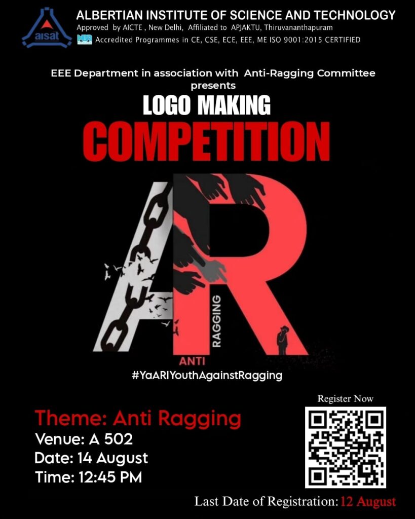 Observance of Anti Ragging Week – Logo Making Competition – AISAT ...